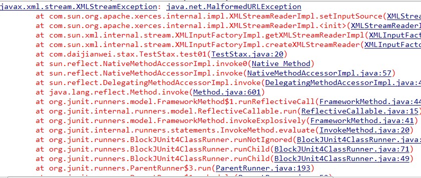 Javax Xml Stream Xmlstreamexception Malformedurlexception Csdn社区