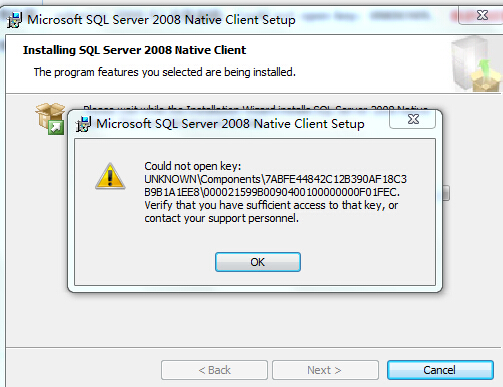 Sqlserver 2008 R2 安装报错:could Not Open Key:unknown Csdn社区