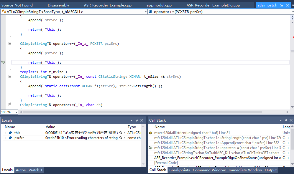 Unhandled Exception At Xxx 0xc0000005 Access Violation Reading Location Xxx Csdn社区