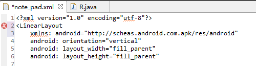 关于linerrlayout问题,总是出现linearlayout Must Be Followed By The Character Csdn社区