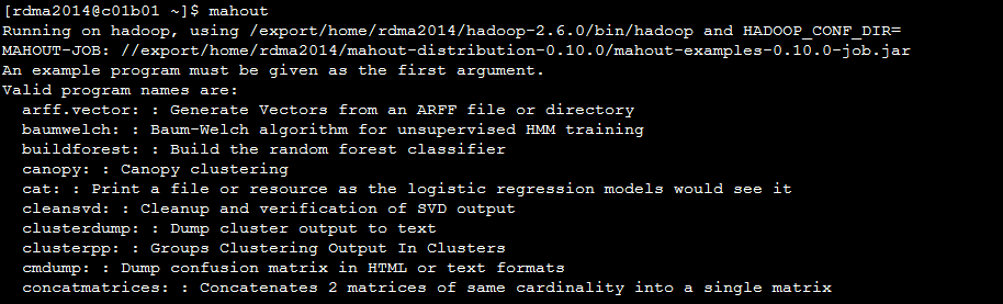 集群mahout启动测试错误input Path Does Not Exist Hdfs19216801 Csdn社区 