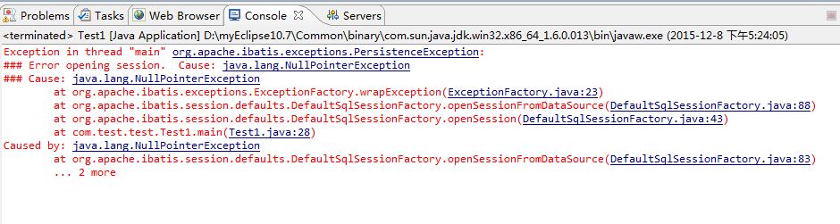 Mybatis测试sqlsession报空指针,实在找不出毛病(小白一个求帮助) Csdn社区