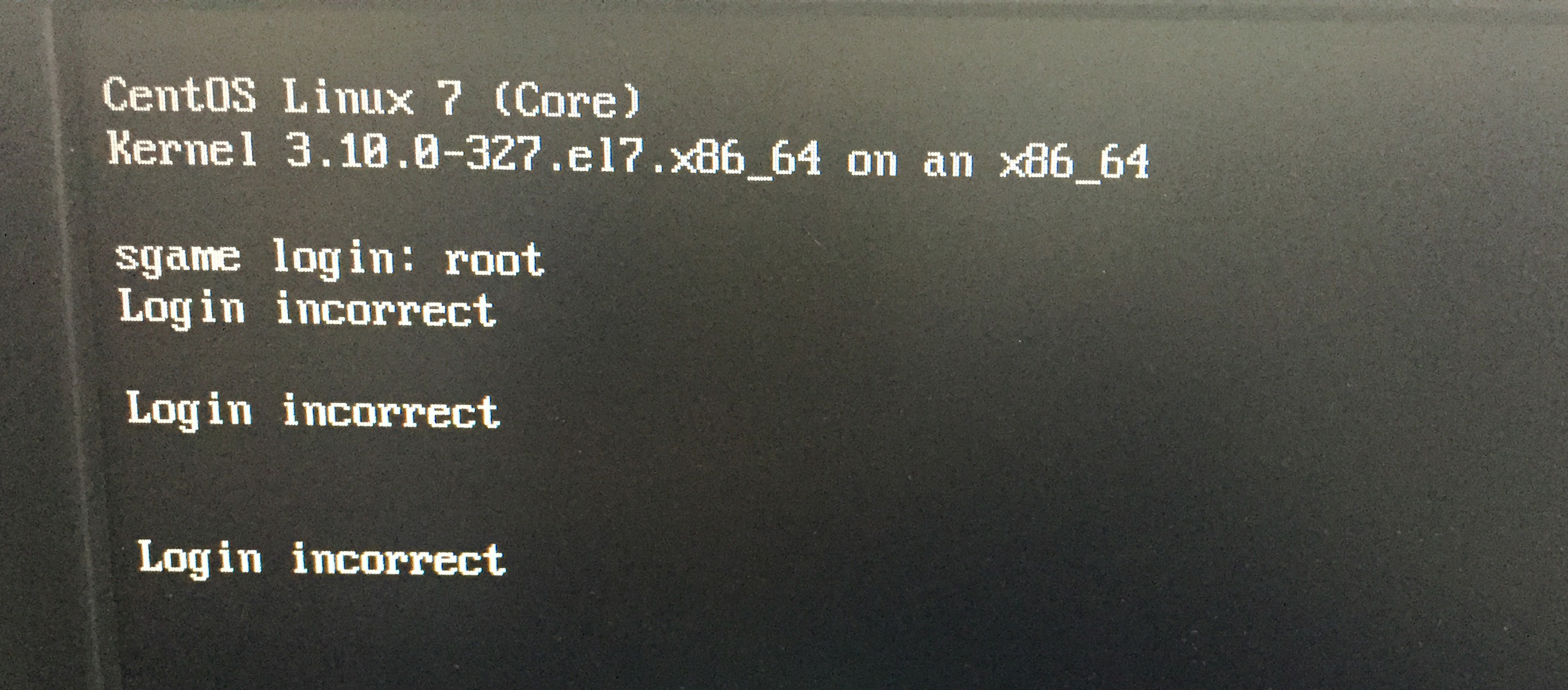 求救！centos7，无法登陆，输入用户，未提示输入密码，直接报“login Incorrect”。 Csdn社区
