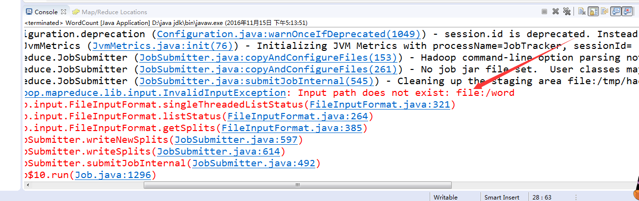 Eclipse运行hadoop时出现 Input Path Does Not Exist Csdn社区