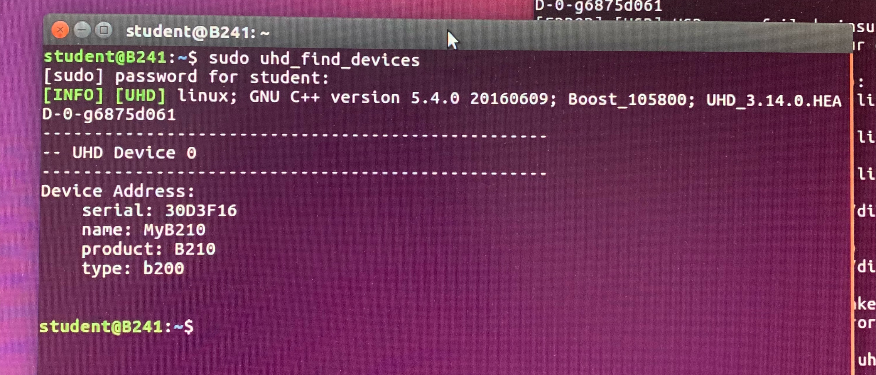 Usrp B210配置成功后在终端执行gnuradiodemo时出现empty Device Address Csdn社区