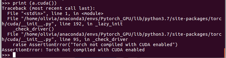 Assertionerrortorch Not Compiled With Cuda Enabled Csdn社区