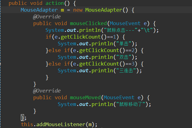 Java监听器 Mouseclicked正常mousemoved不起作用,是怎么回事? Csdn社区