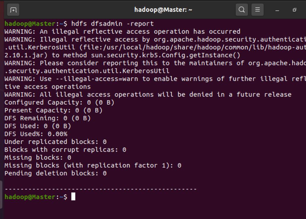 Hadoop集群搭建好后hdfs Dfsadmin Report的结果全为0,怎么办? Csdn社区